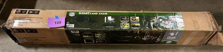TIMBER RIDGE GIANT CAMP CHAIR IN BOX - Earl's Auction Company