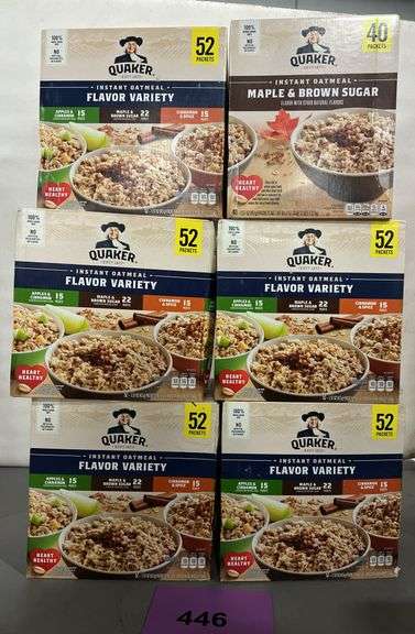 (6) BOXES OF QUAKER INSTANT OATMEAL - Earl's Auction Company