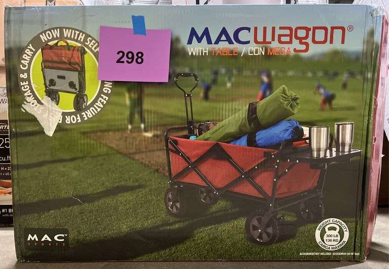 MACWAGON W/ TABLE IN BOX - RED - Earl's Auction Company