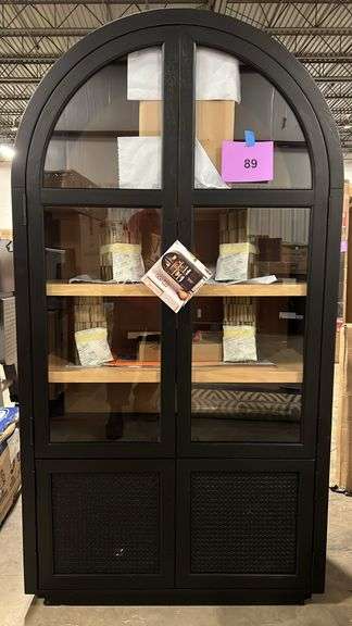 ENZO COLLECTION BOOKCASE - BLACK - Earl's Auction Company