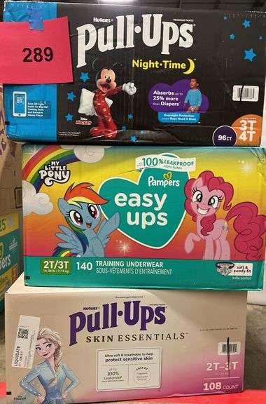 (3) BOXES OF DIAPERS - SIZES 2T/3T & 3T/4T - Earl's Auction Company