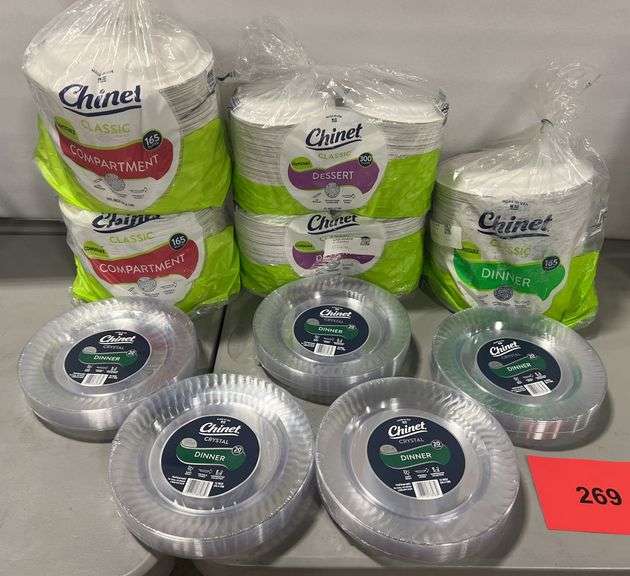 (10) PACKS OF CHINET PAPER/ PLASTIC PLATES - Earl's Auction Company