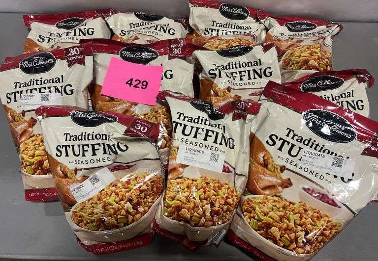 (11) BAGS OF TRADITIONAL STUFFING MIX - Earl's Auction Company