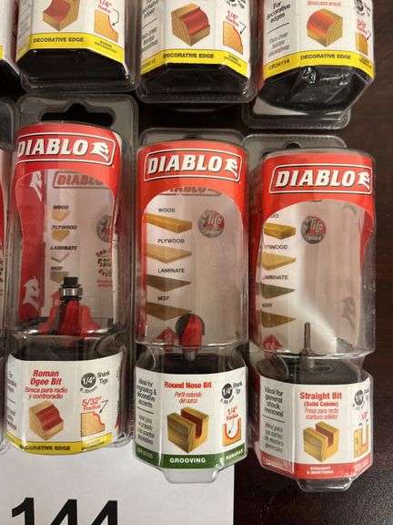 (10) DIABLO ROUTER BITS - Earl's Auction Company