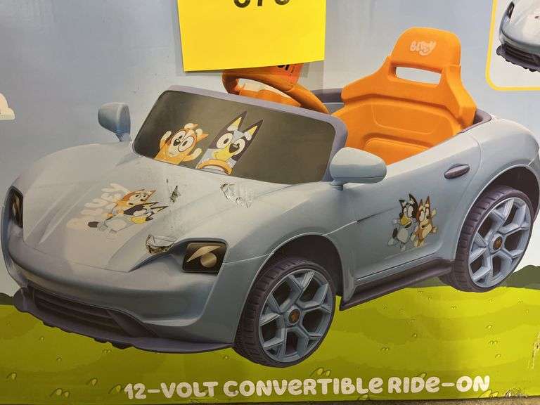 KIDS BLUEY 12V CONVERTIBLE RIDE ON IN BOX - Earl's Auction Company
