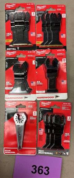 (6) PACKS OF MILWAUKEE MULTI TOOL ATTACHMENTS - Earl's Auction Company