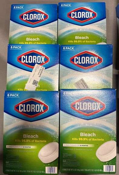(6) BOXES OF CLOROX BLEACH TOILET TABLETS - Earl's Auction Company