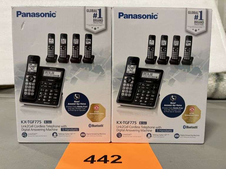 (2) PANASONIC LINK2CELL TELEPHONE SETS IN BOXES - Earl's Auction Company