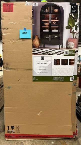 ENZO COLLECTION BOOKCASE IN BOX - BLACK - Earl's Auction Company