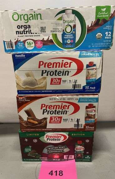 (4) BOXES OF PROTEIN SHAKES - Earl's Auction Company