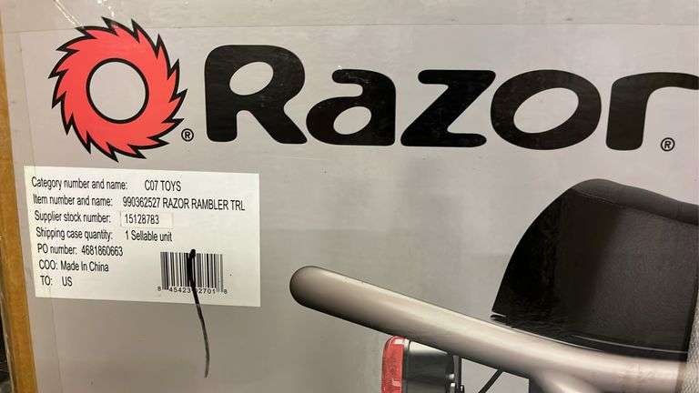 RAZOR RAMBLER TRL ELECTRIC BIKE IN BOX - Earl's Auction Company