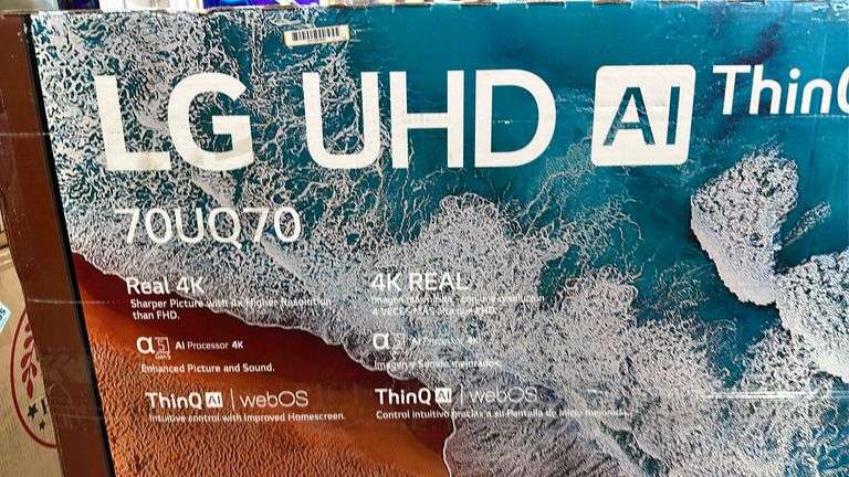 LG 70" AI THINQ 70UQ70 4K SMART TV IN BOX - Earl's Auction Company