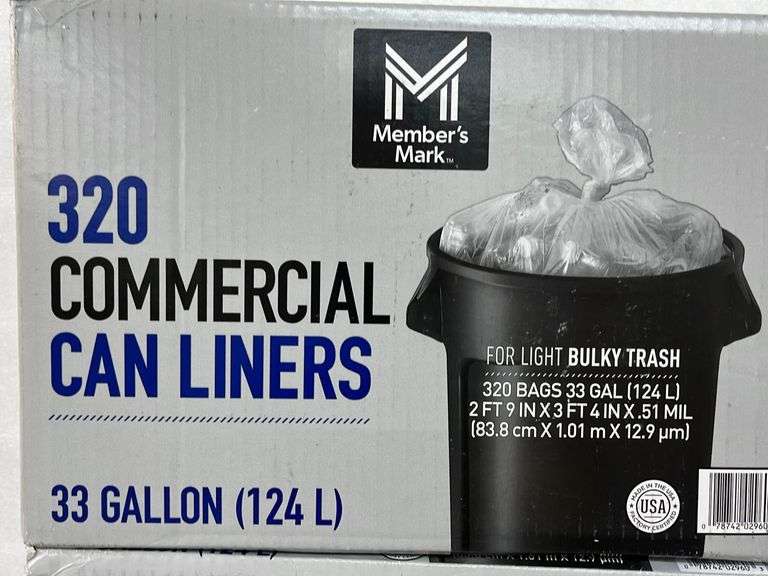 (3) BOXES OF COMMERCIAL CAN LINERS - Earl's Auction Company