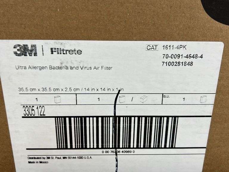 MISC LOT OF 3M AIR FILTERS IN BOXES - SEE PHOTOS - Earl's Auction Company