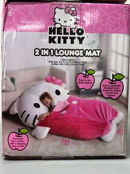 HELLO KITTY 2 IN 1 LOUNGE MAT IN BOX - Earl's Auction Company