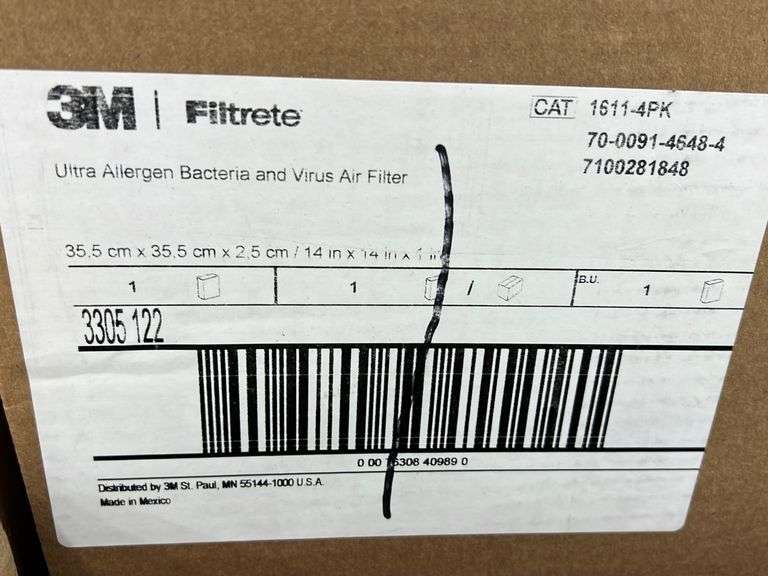 MISC LOT OF 3M AIR FILTERS IN BOXES - SEE PHOTOS - Earl's Auction Company