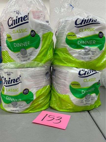 (4) PACKS OF CHINET PAPER PLATES - Earl's Auction Company