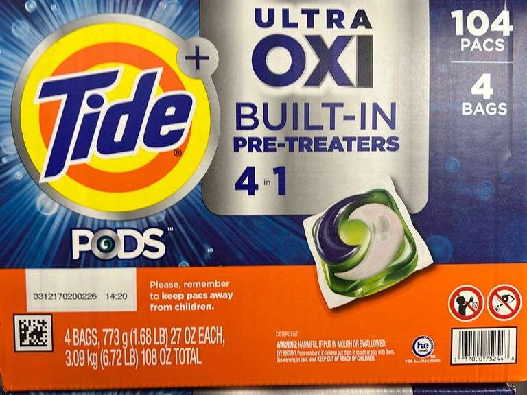 (3) BOXES OF TIDE ULTRA OXI PODS - Earl's Auction Company