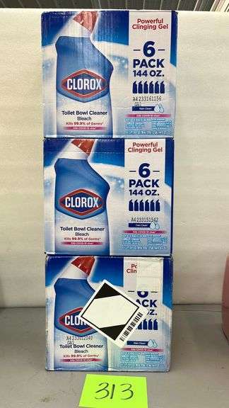 (3) BOXES OF CLOROX TOILET BOWL CLEANER (6 PER BOX) - Earl's Auction ...