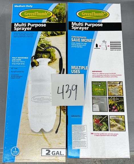 (2) GREENTHUMB MULTI PURPOSE SPRAYERS IN BOXES - Earl's Auction Company