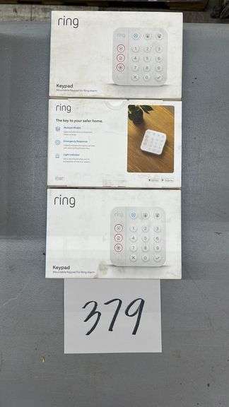 (3) RING KEYPADS IN BOXES - Earl's Auction Company