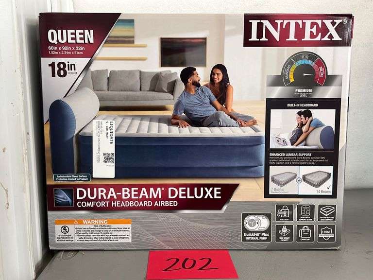 INTEX QUEEN SIZE AIR BED IN BOX - Earl's Auction Company