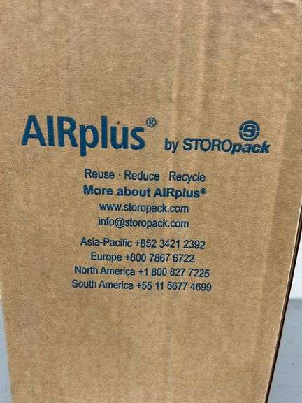 (1) ROLL OF AIRPLUS BY STOROPACK PINK AIR PILLOWS - Earl's Auction Company