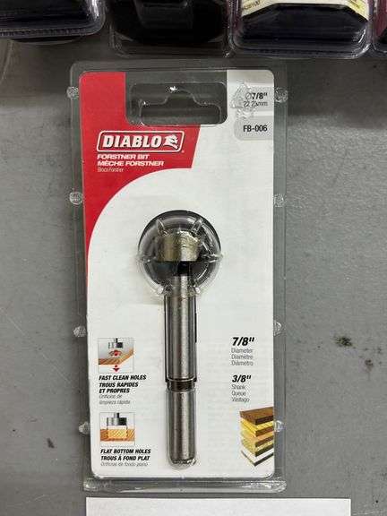 (8) DIABLO ROUTER BITS & (1) FORSTNER BIT - Earl's Auction Company