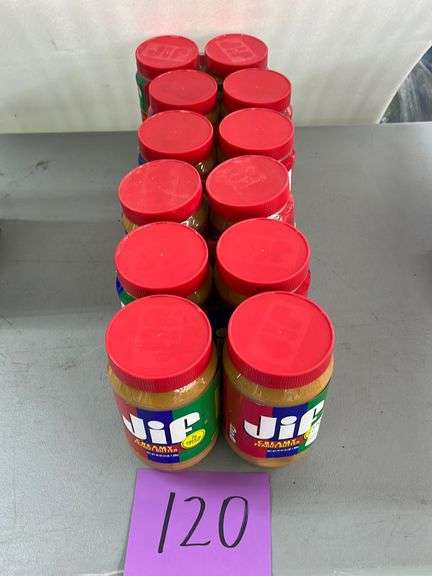 (12) JARS OF JIF CREAMY PEANUT BUTTER - Earl's Auction Company