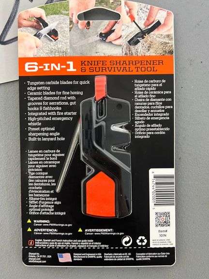 (8) SHARPAL 6 IN 1 SHARPENER TOOLS - Earl's Auction Company