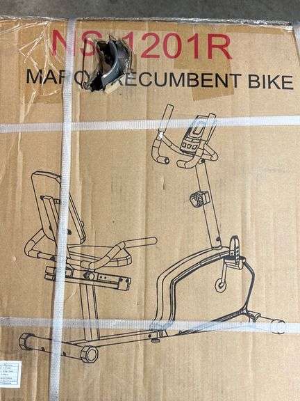 MARCY RECUMBENT BIKE IN BOX - Earl's Auction Company