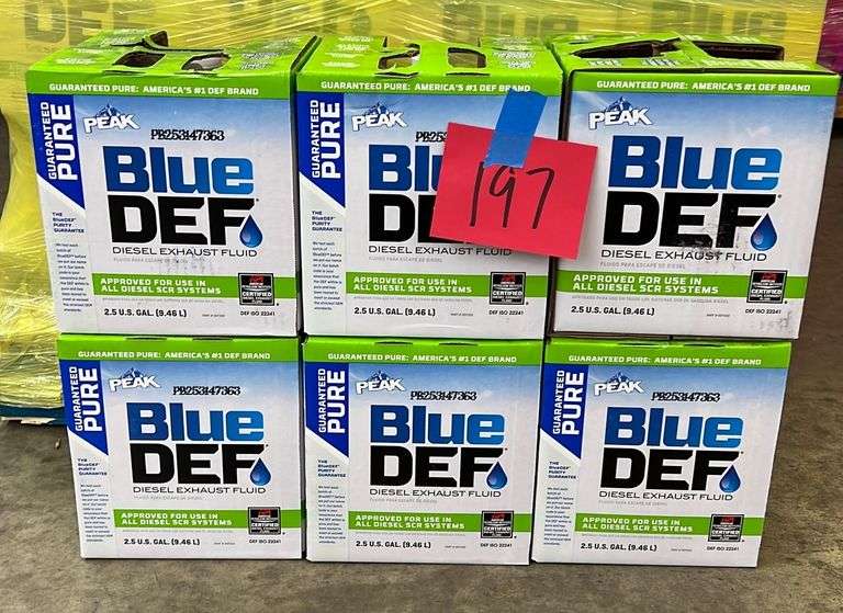 (6) BOXES OF PEAK BLUE DIESEL EXHAUST FLUID - Earl's Auction Company