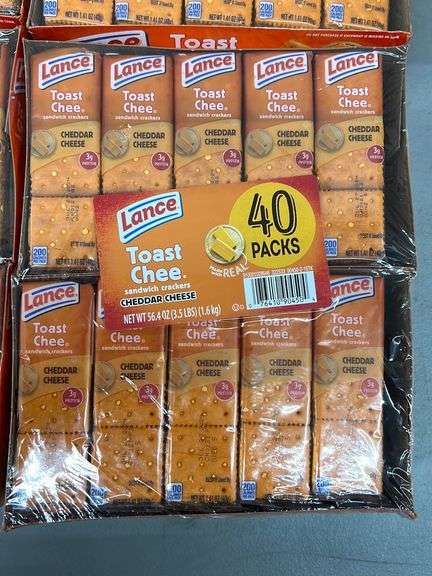 (6) PACKS OF LANCE TOAST CHEE CRACKERS (40 PER PACK) - Earl's Auction ...