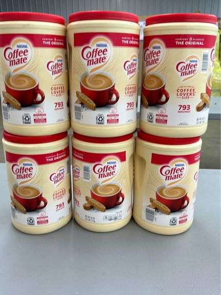 (6) CONTAINERS OF COFFEE MATE CREAMER - Earl's Auction Company