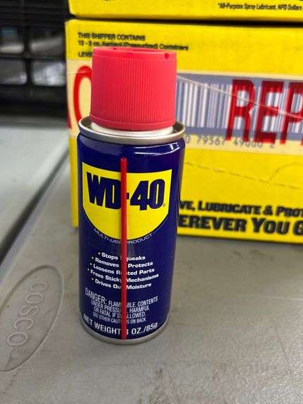 (12) CANS OF WD-40 LUBRICANT IN BOXES - Earl's Auction Company