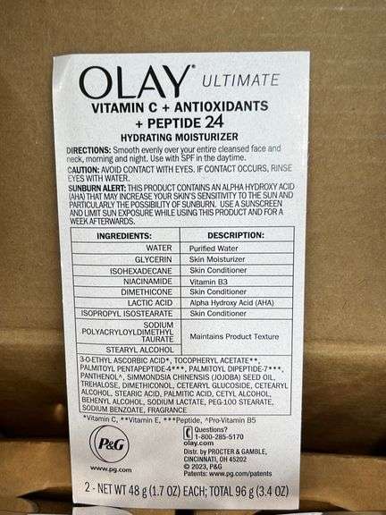5PC OLAY LOT - BODY WASHES & MOISTURIZERS - Earl's Auction Company