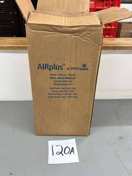 (1) ROLL OF AIRPLUS BY STOROPACK PINK AIR PILLOWS - Earl's Auction Company