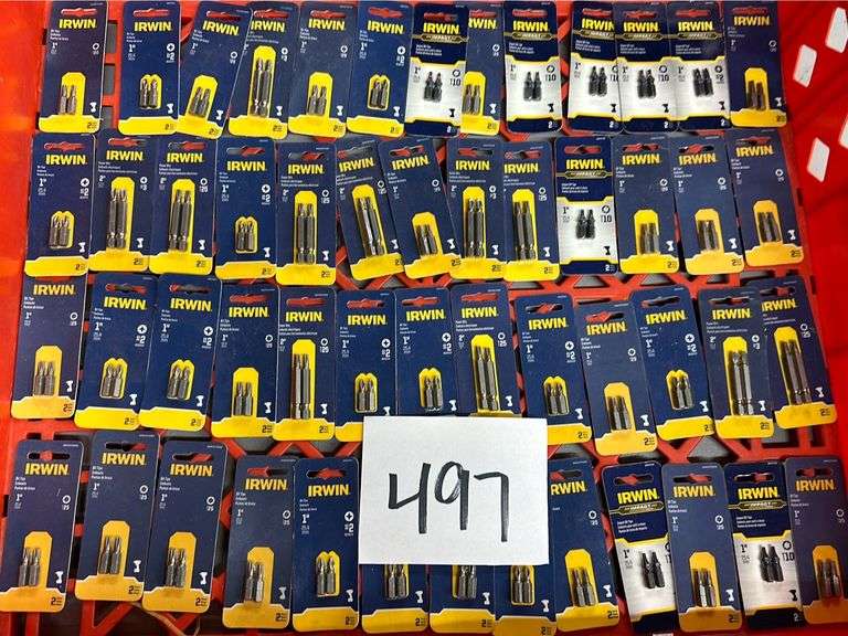 MISC LOT OF IRWIN BIT TIPS - Earl's Auction Company