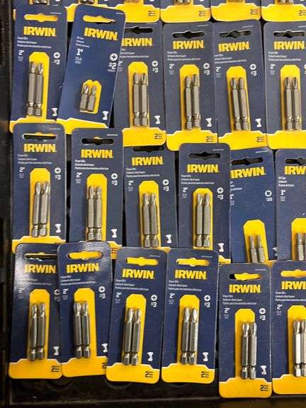 ASSORTED LOT OF IRWIN POWER BITS - Earl's Auction Company