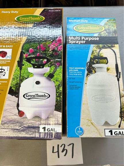 (2) GREEN THUMB MULTI PURPOSE SPRAYERS IN BOXES - Earl's Auction Company