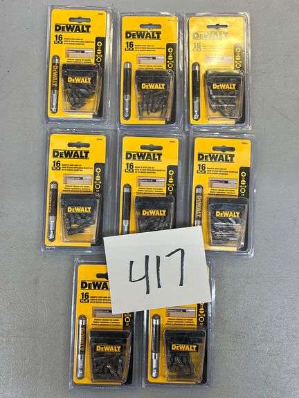 (8) DEWALT 16PC MAGENTIC DRIVE GUIDE SETS - Earl's Auction Company