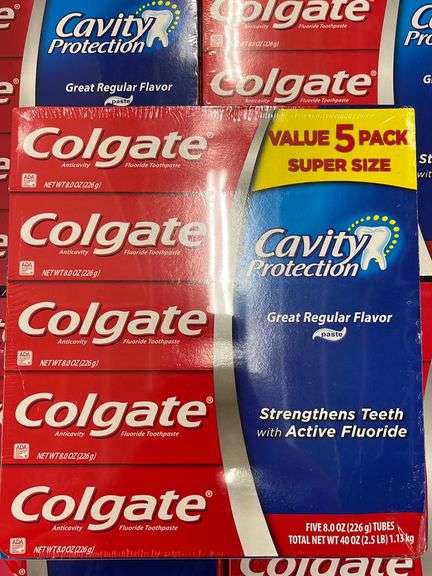 (5) PACKS OF COLGATE TOOTHPASTE - Earl's Auction Company