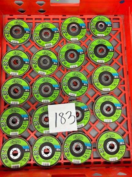 (20) GATOR 4-1/2" FLAP DISC WHEELS - Earl's Auction Company