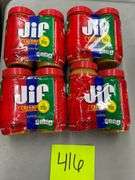 (8) JARS OF JIF CREAMY PEANUT BUTTER - Earl's Auction Company