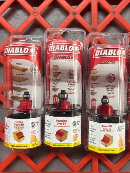 (10) DIABLO ROUTER BITS - Earl's Auction Company
