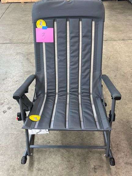GREY PORTABLE ROCKING CHAIR - Earl's Auction Company