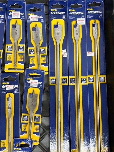 MISC LOT OF IRWIN SPEEDBOR SPADE BITS - Earl's Auction Company