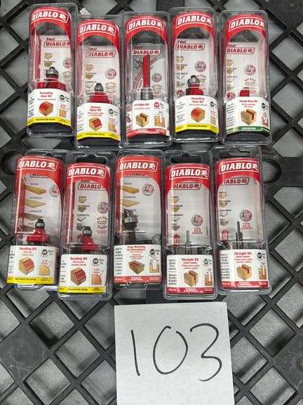 (10) DIABLO ROUTER BITS - Earl's Auction Company