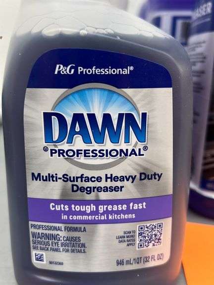9PC HEAVY DUTY DEGREASER LOT - JUGS & DAWN BOTTLES - Earl's Auction Company