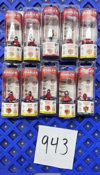 (10) DIABLO ROUTER BITS - Earl's Auction Company